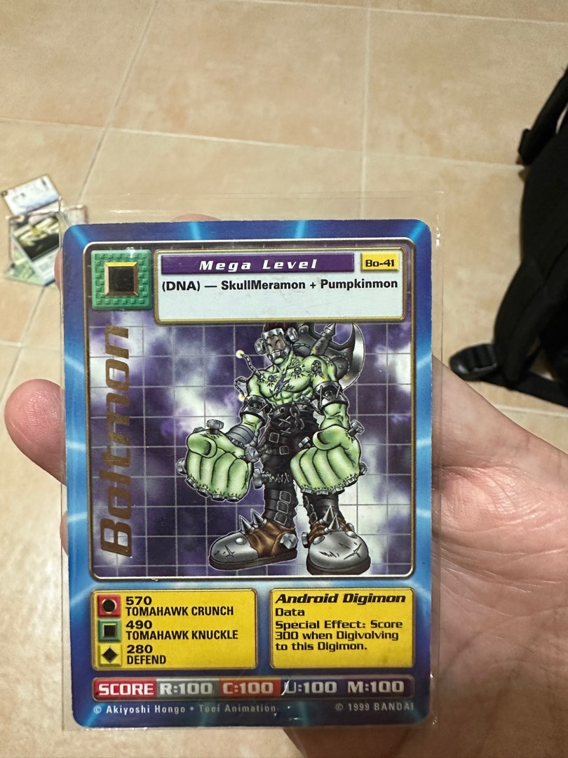 1999 Digimon TCG Boltmon gold lettering, Hobbies & Toys, Toys & Games ...