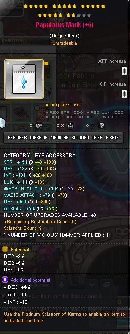 22 Star Papulatus Mark [MapleSEA Aquila], Video Gaming, Video Games ...