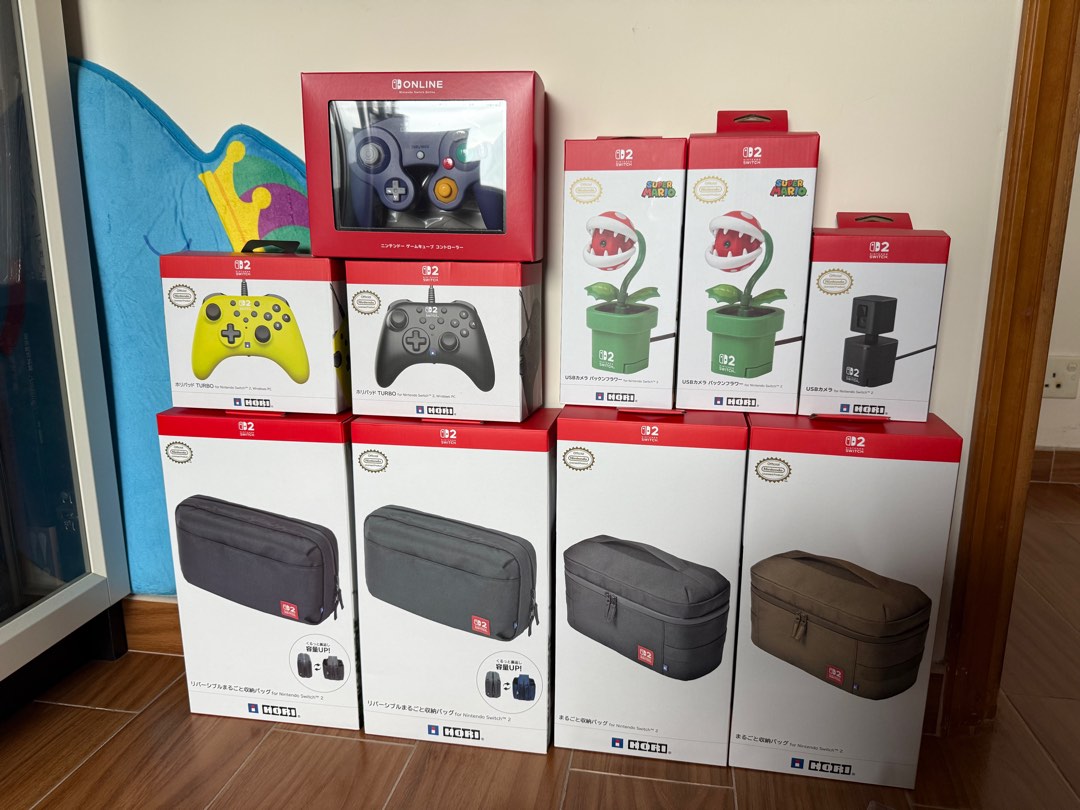 (平過街價) HORI SWITCH 2 配件 機袋 食人花 攝影機 USB, 電子遊戲, 遊戲機配件, 手掣 - Carousell