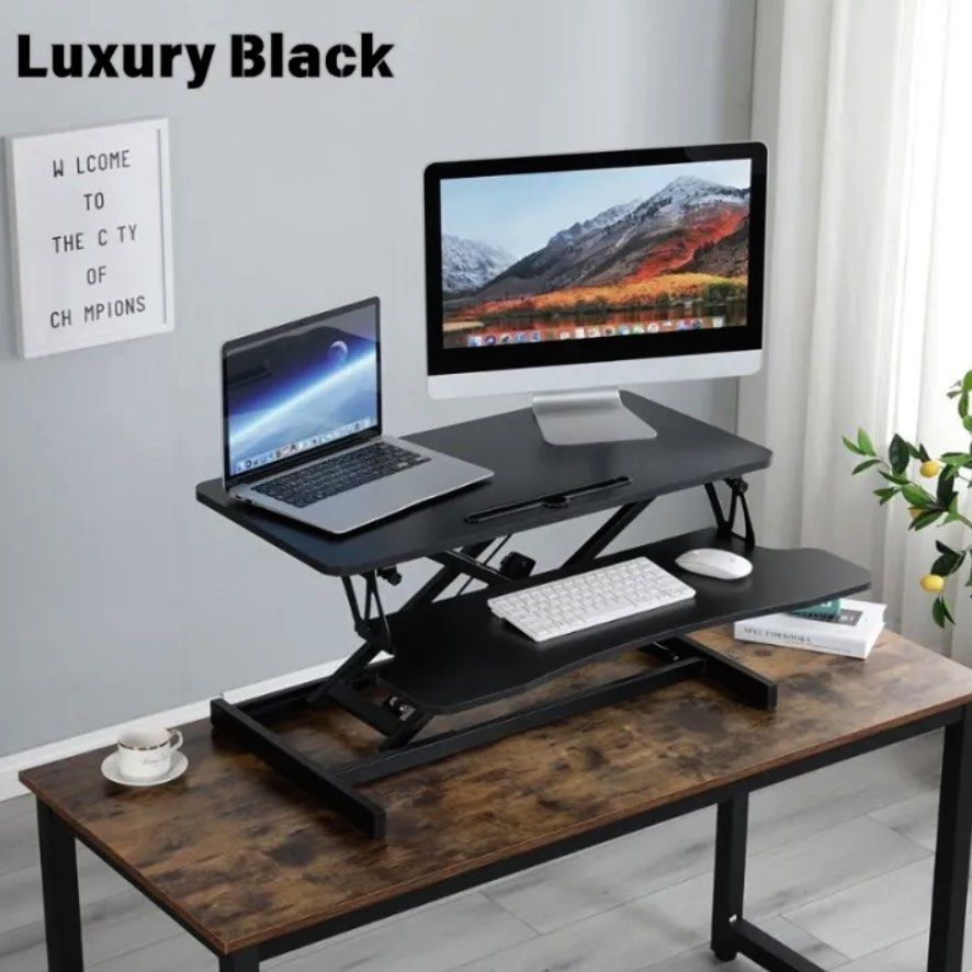 Adjustable Monitor Riser | Standing Desk Converter | Desktop Riser for ...