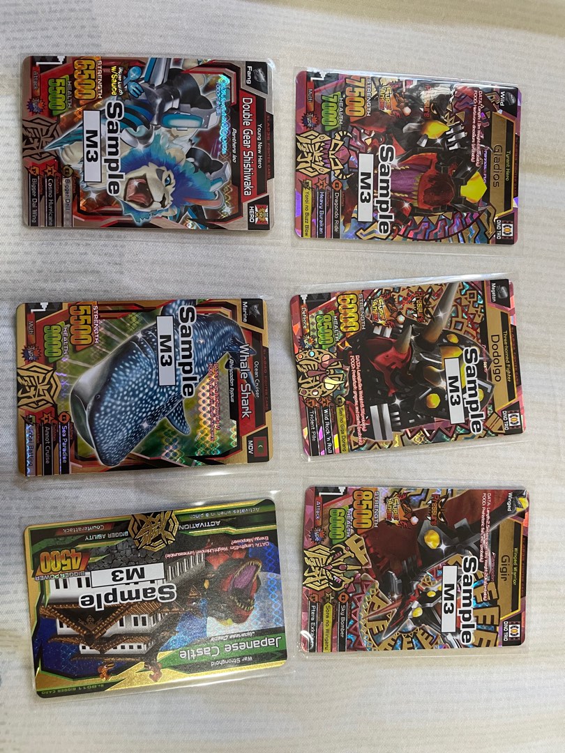Animal Kaiser Sample Cards, Hobbies & Toys, Toys & Games on Carousell