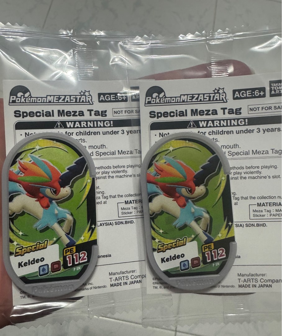 Brand New Mezastar Special Keldeo Tag for Sale!, Hobbies & Toys, Toys ...