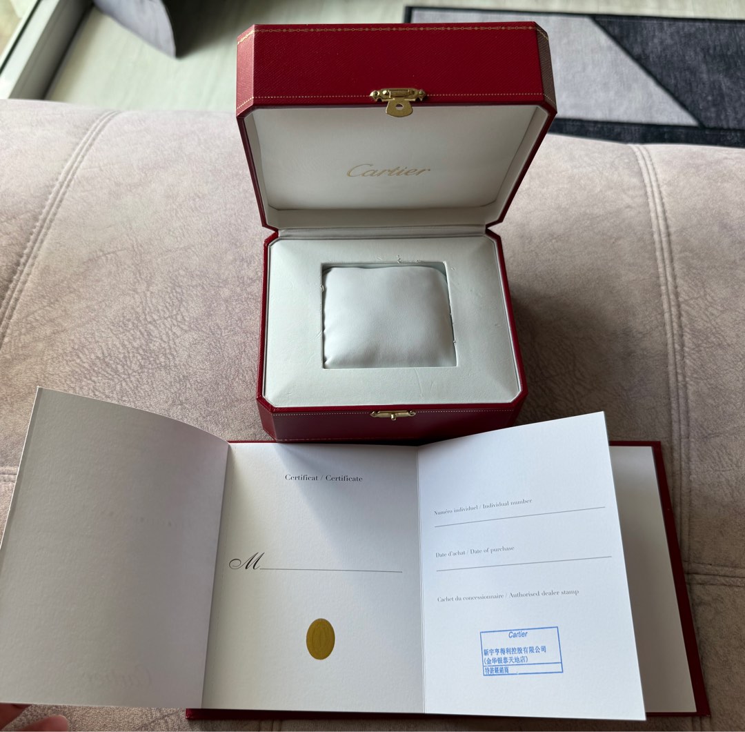 Cartier box un-filled warranty 100% Authentic Neo-Vintage, Furniture ...