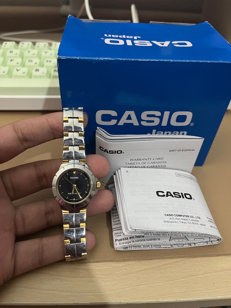 Casio Two Tone Analog Watch, Women's Fashion, Watches & Accessories ...