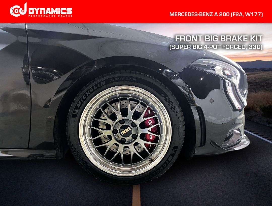 CJ DYNAMICS FRONT BIG BRAKE KIT (SUPER BIG 4-POT FORGED, 330) ON ...