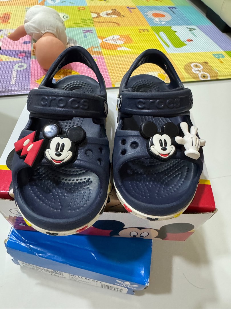 Crocs Mickey Mouse sandals, Babies & Kids, Babies & Kids Fashion on ...