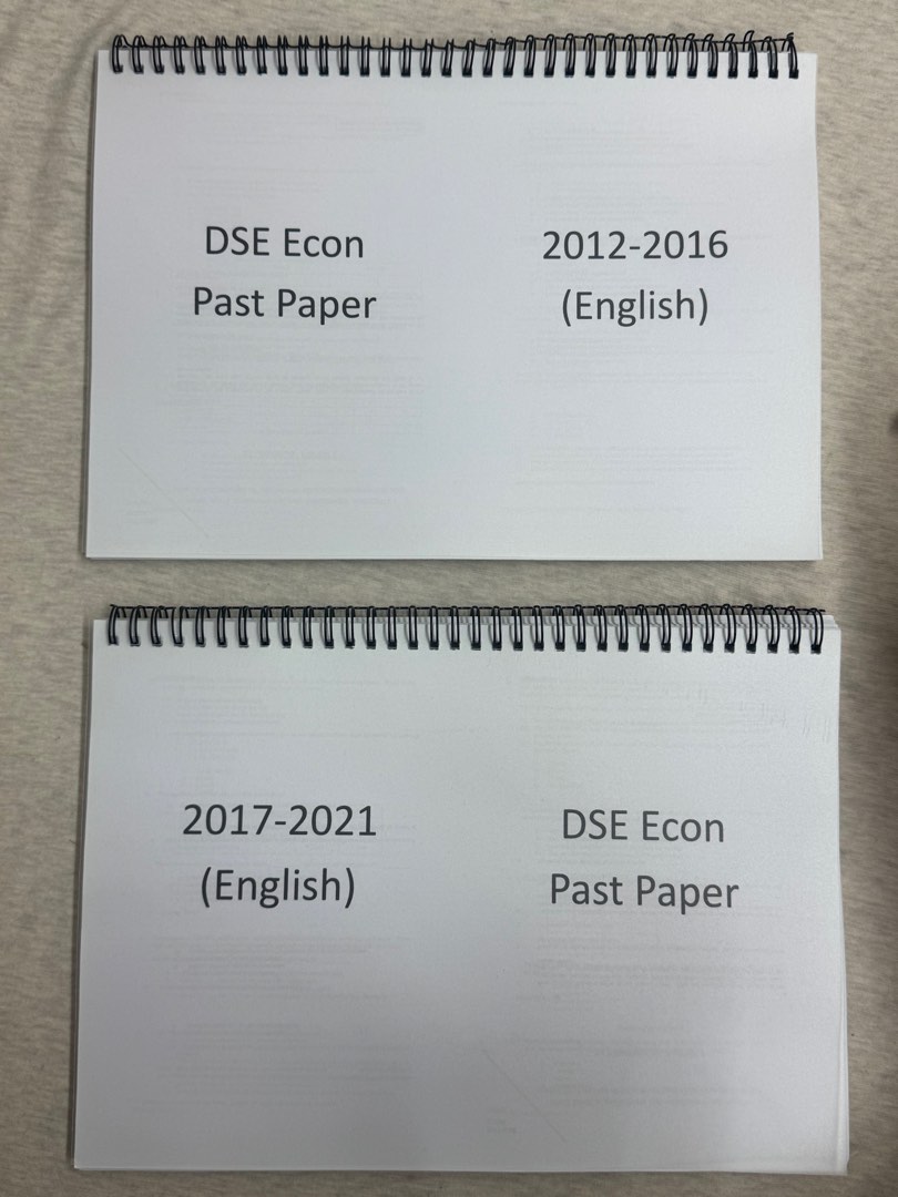 DSE ECON PAST PAPER WITH ANSWER, 興趣及遊戲, 書本 & 文具, 教科書 - Carousell