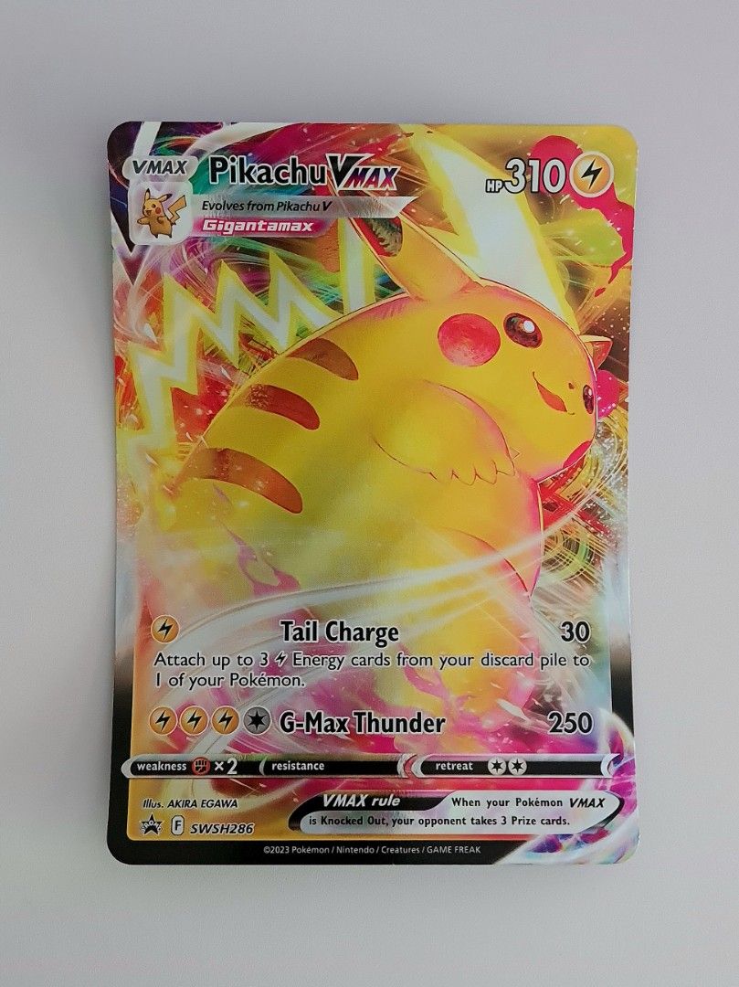 ENG SWSH286 Oversize Promo - Pikachu VMAX Full Art from Sword & Shield ...