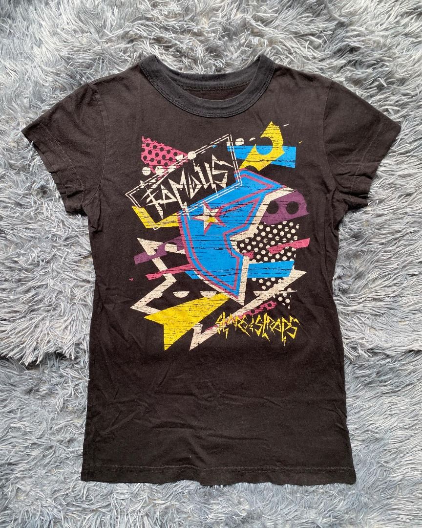 graphic skater/scene baby tee | y2k, thrashy, early 2000s, mcbling ...