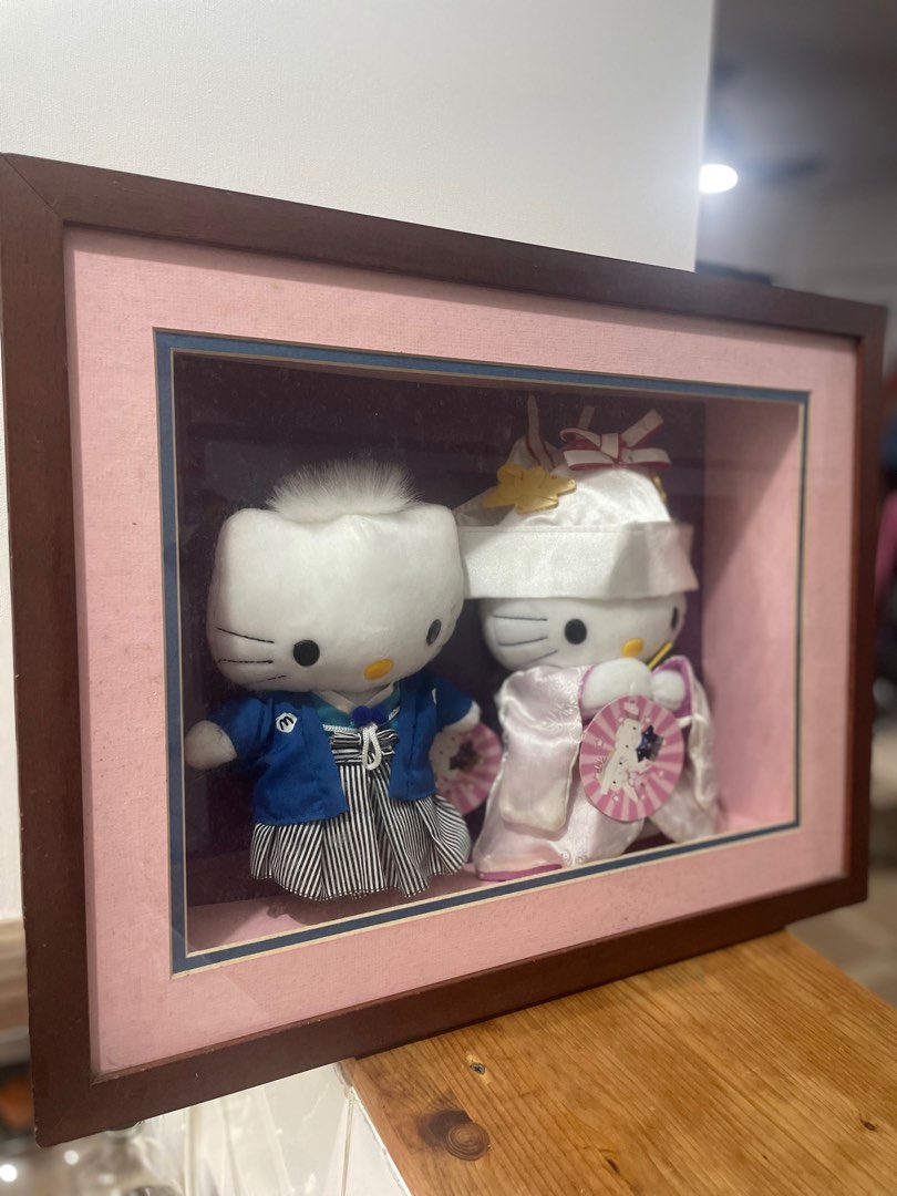 Hello kitty wedding dolls in box up frame, Hobbies & Toys, Memorabilia ...
