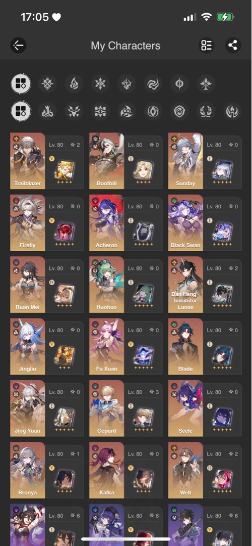 HSR account 60x5 STACKED end game TL70 Asia server Honkai Star Rail, Video Gaming, Gaming ...