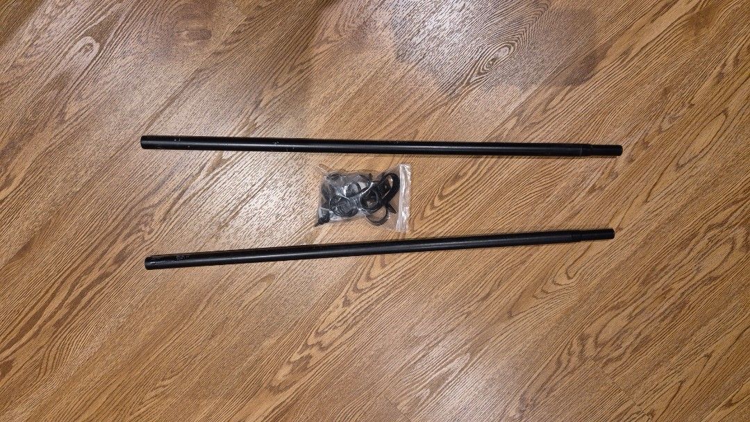 Ikea racka black curtain rod 70-120cm, Furniture & Home Living, Home ...