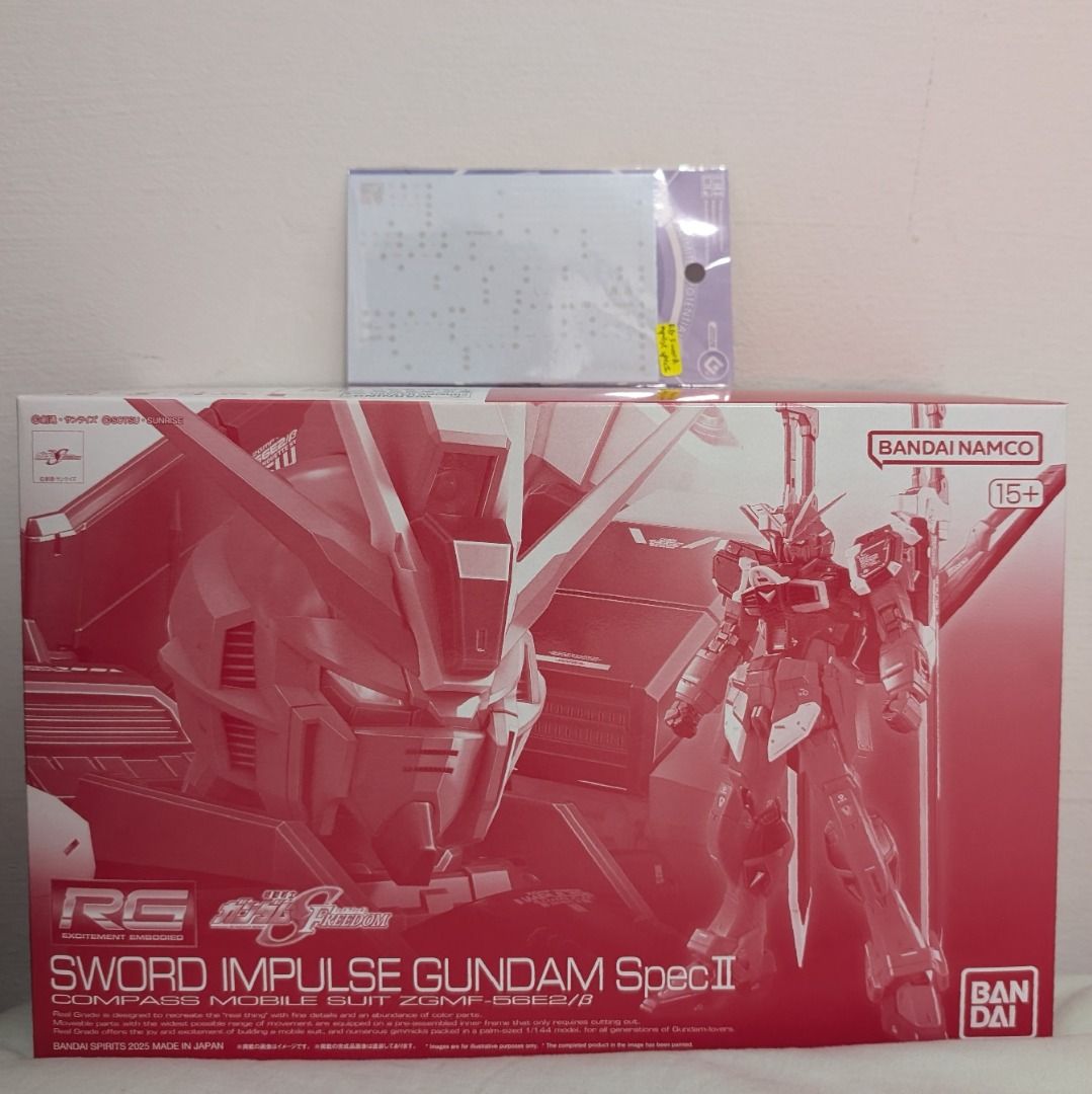[In stock] P-Bandai RG Sword Impulse Gundam Spec 2 + Evo waterslide ...