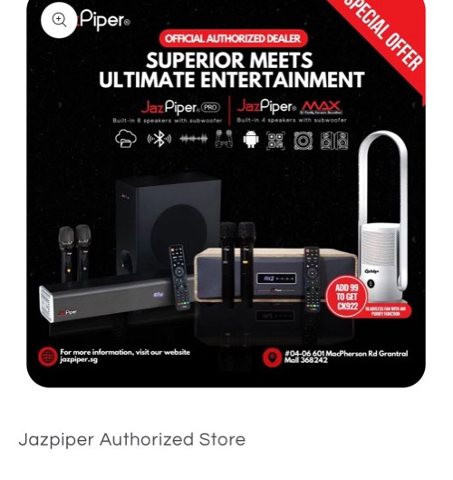 Jazpiper Pro Karaoke Set (BNIB), TV & Home Appliances, TV & Entertainment, Entertainment Systems ...