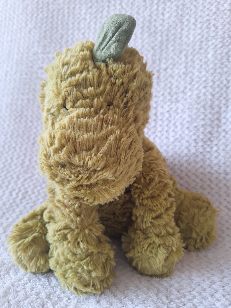 Jellycat Fuddle Wuddle Dino, Hobbies & Toys, Toys & Games on Carousell