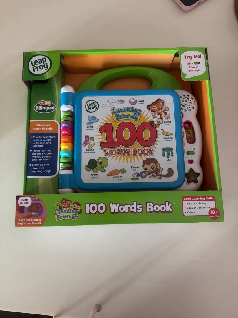 Leapfrog words book, Babies & Kids, Infant Playtime on Carousell