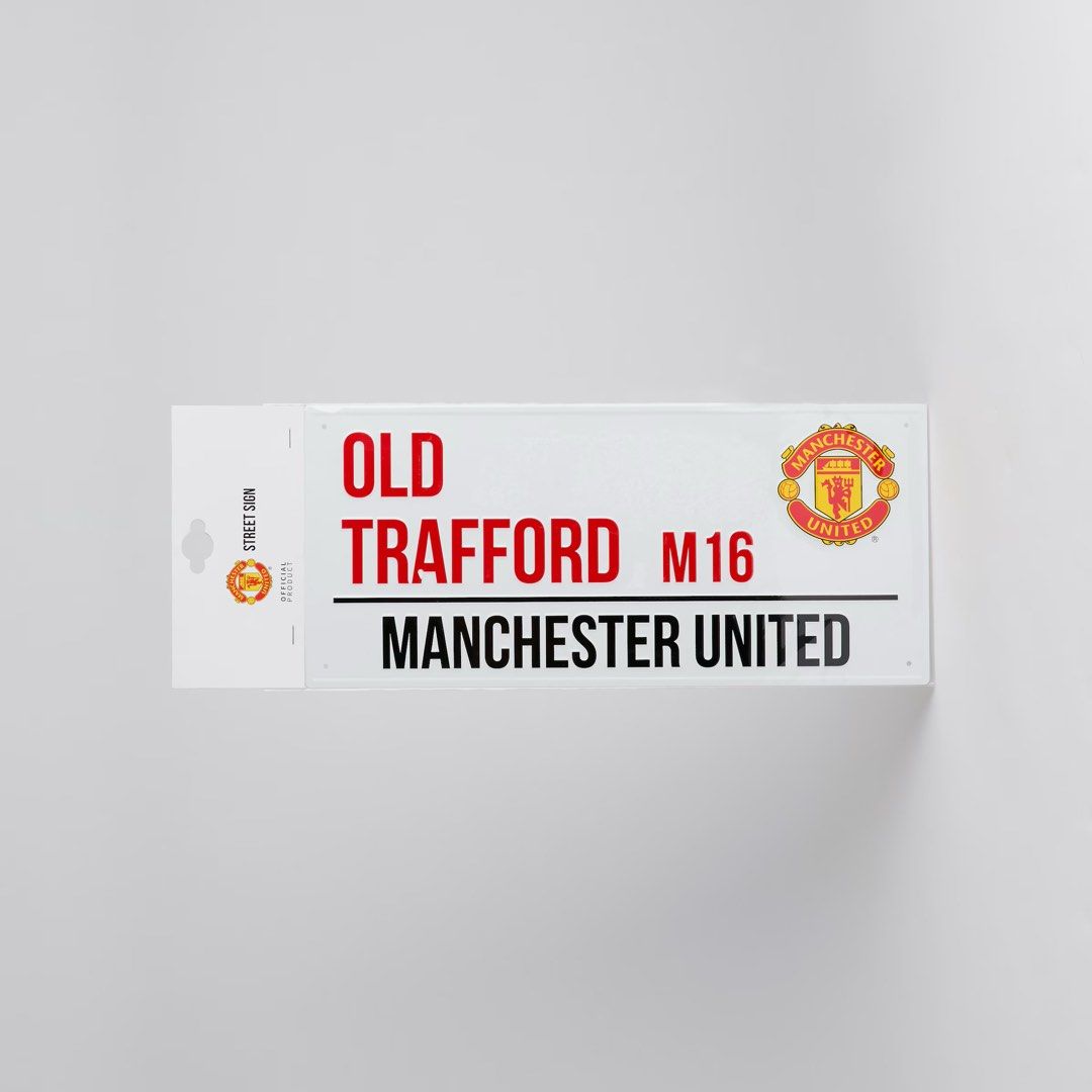 Manchester United Street Sign White, Everything Else on Carousell