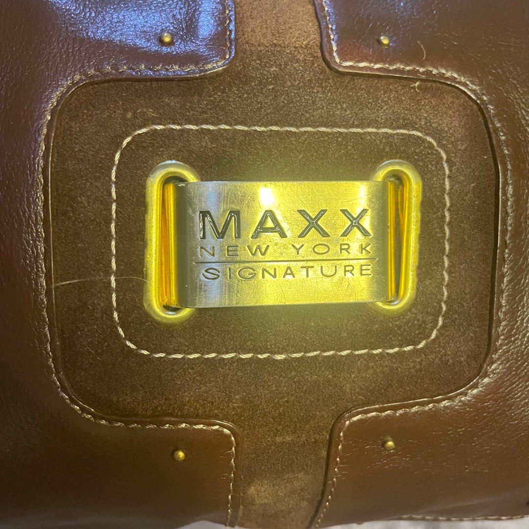 MAXX NEW YORK genuine leather hobo bag, authentic brand Maxx dari USA ...