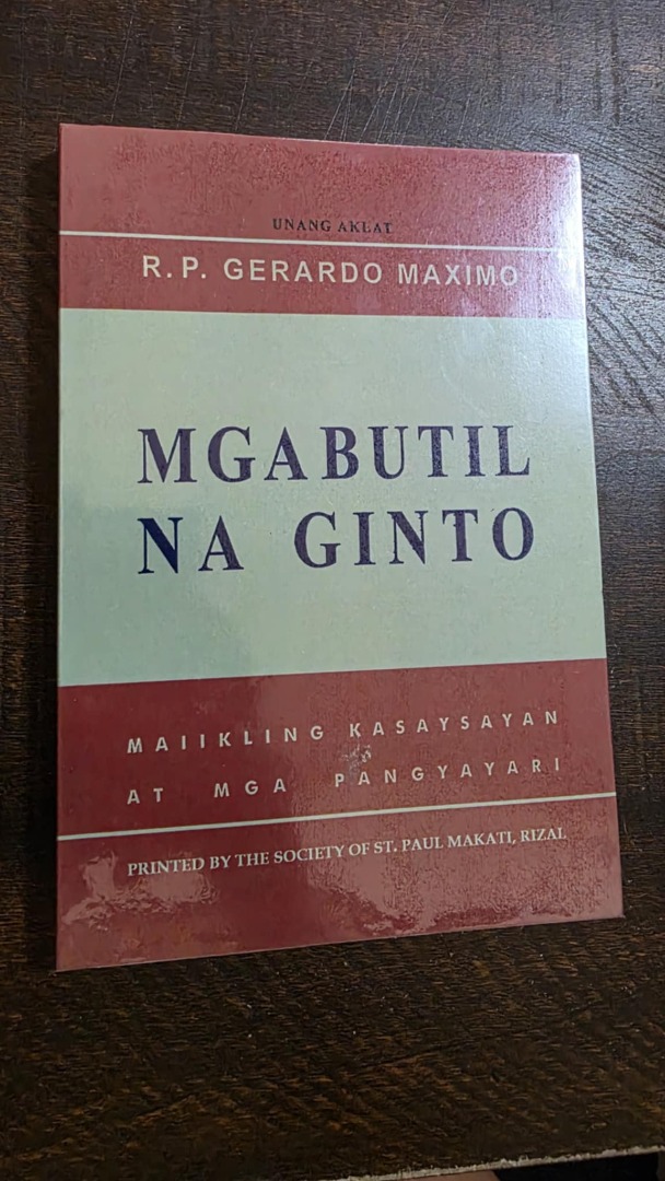 Mga Butil na Ginto ni R.P. Gerardo Maximo, Hobbies & Toys, Books ...