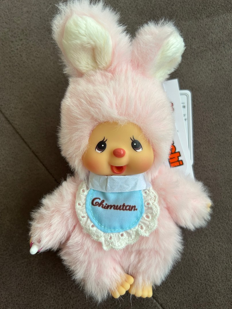 Monchhichi Sekiguchi Chimutan pink bunny keychain, Hobbies & Toys, Toys ...
