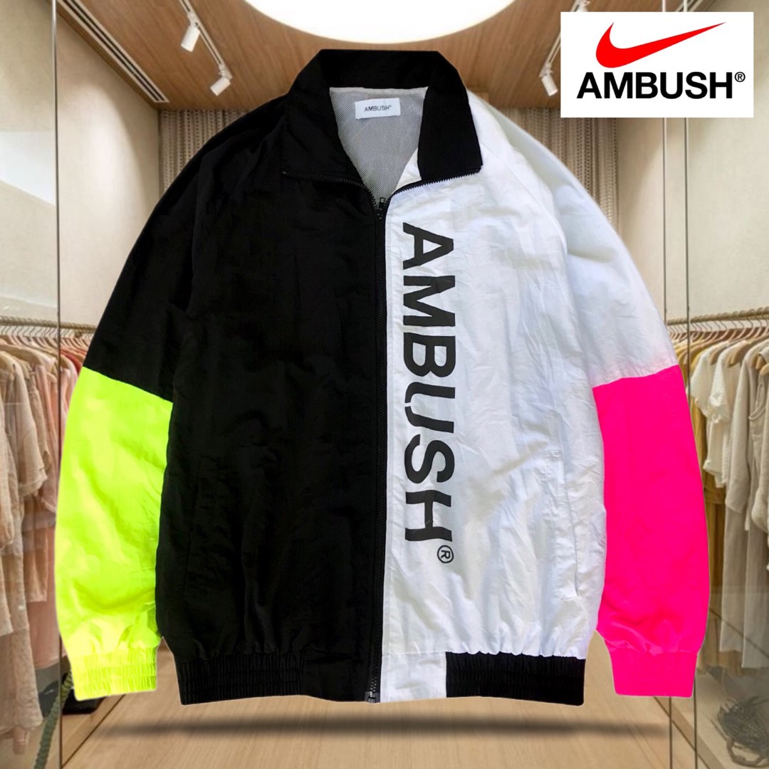 Nike Ambush Color Block Windbreaker Jacket, Fesyen Pria, Pakaian , Baju ...