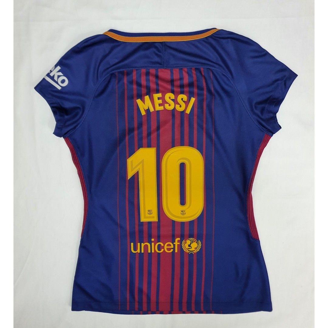 Nike Lionel Messi FC BARCELONA 2017-18 Home Jersey Complete with Name ...