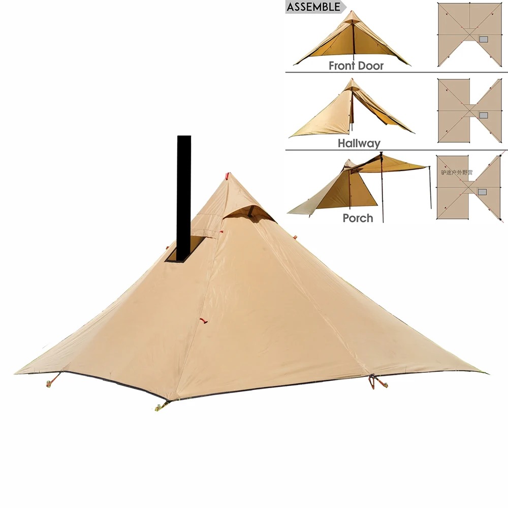 Outdoor 2 People Ultralight Mountain Gear with 2 Door Spire Tent ...