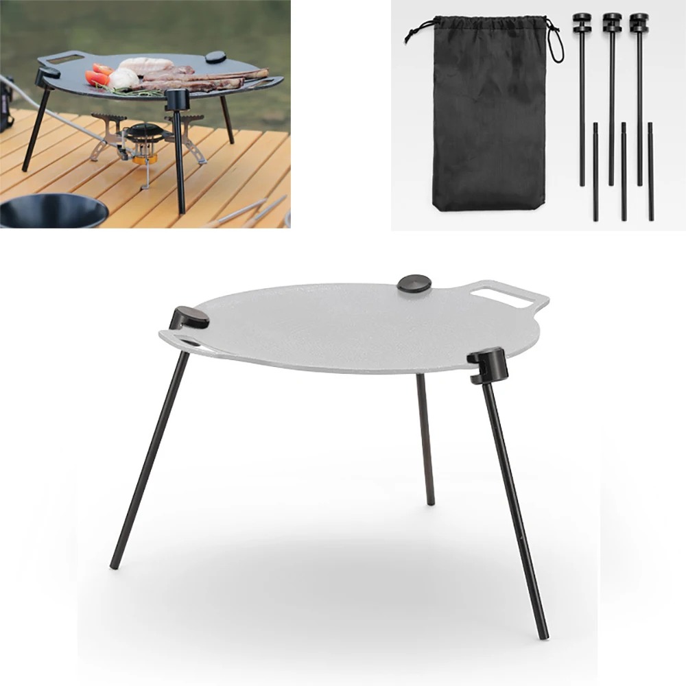 Outdoor BBQ Triangular Bracket Multifunctional Detachable Grill Pot ...