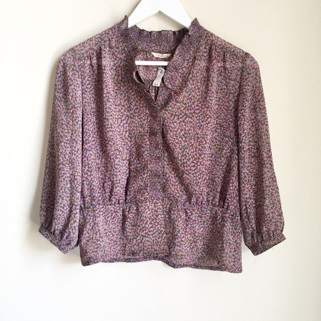 PATTERN TULIP BLOUSE | top atasan baju kerja wanita kuliah kantor blus ...