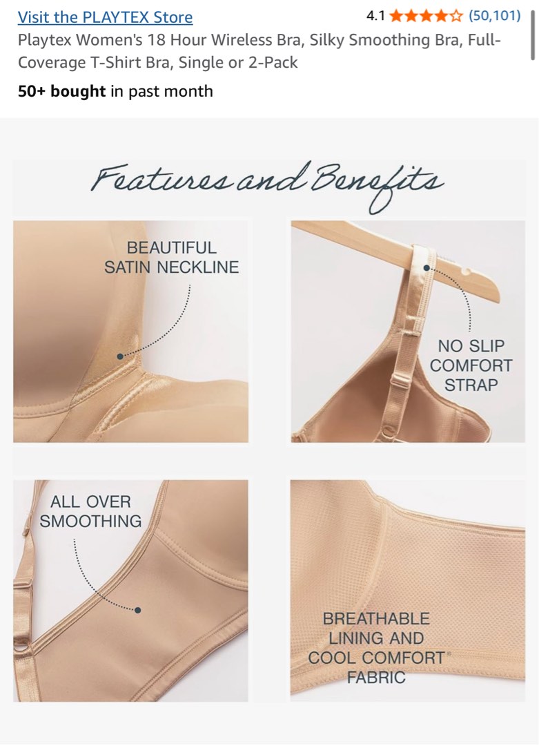 Brand New Playtex Bra from Amazon, Women's Fashion, Undergarments ...