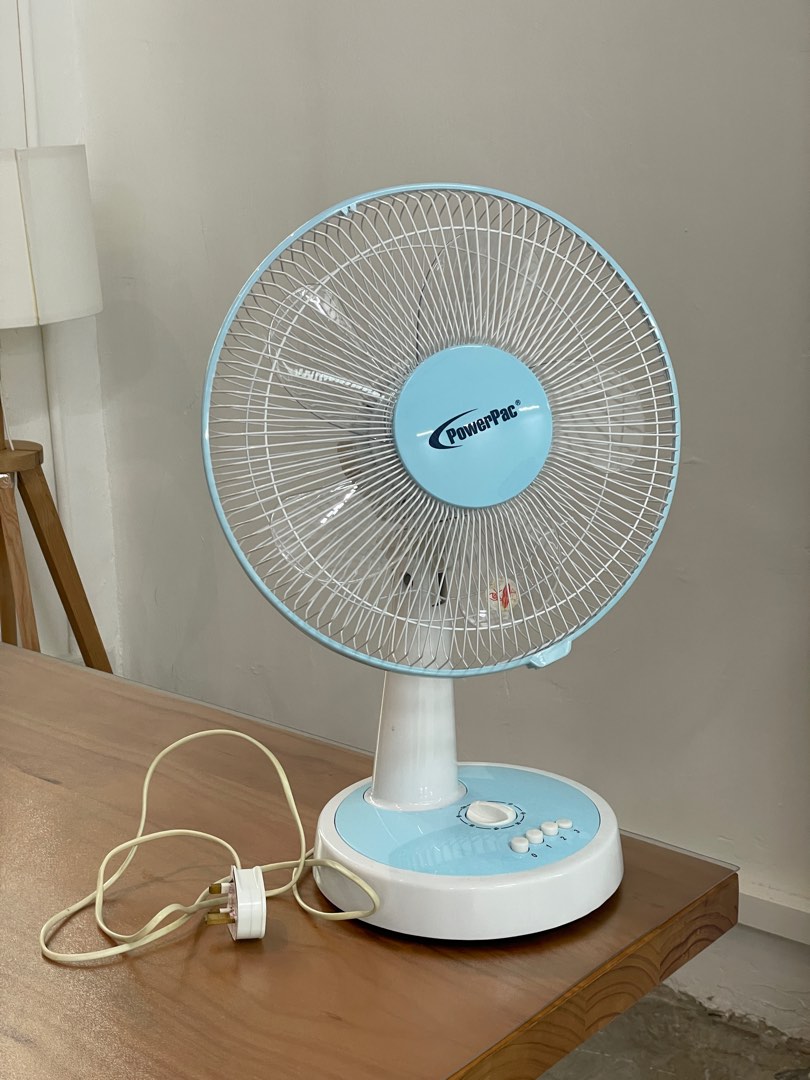 Powerpac Desk Fan, Furniture & Home Living, Lighting & Fans, Fans on ...