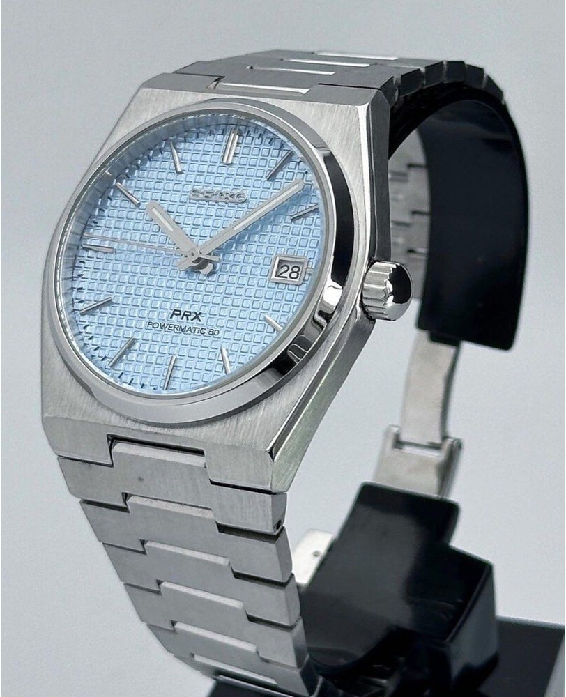 Seiko Mod PRX Waffle Ice Blue 40mm Nh35, Men's Fashion, Watches ...