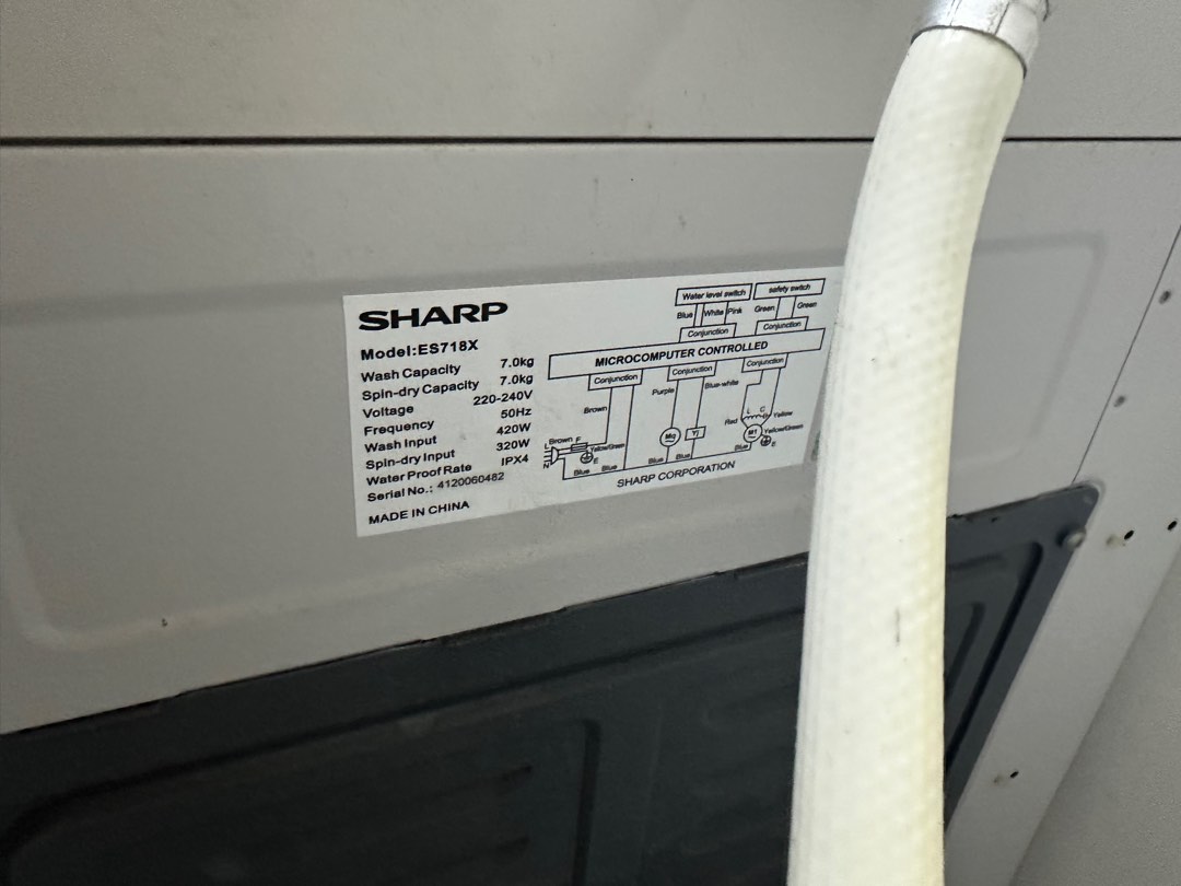 Sharp wash machine, TV & Home Appliances, Washing Machines and Dryers ...