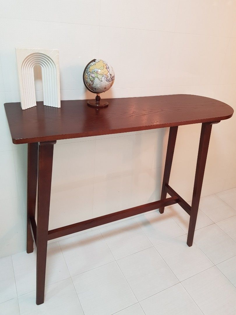 Solid Wood High Console Table, Furniture & Home Living, Furniture ...