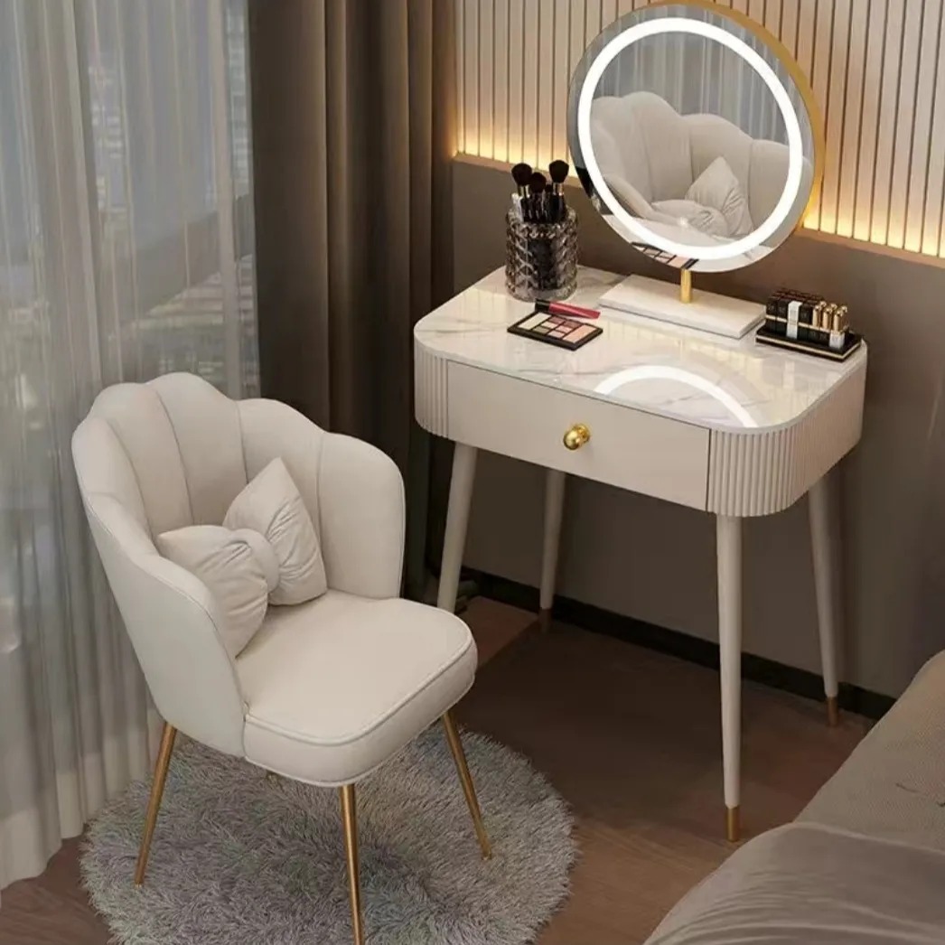 Solid wood rock slab dressing table dressing table desk desk work desk ...