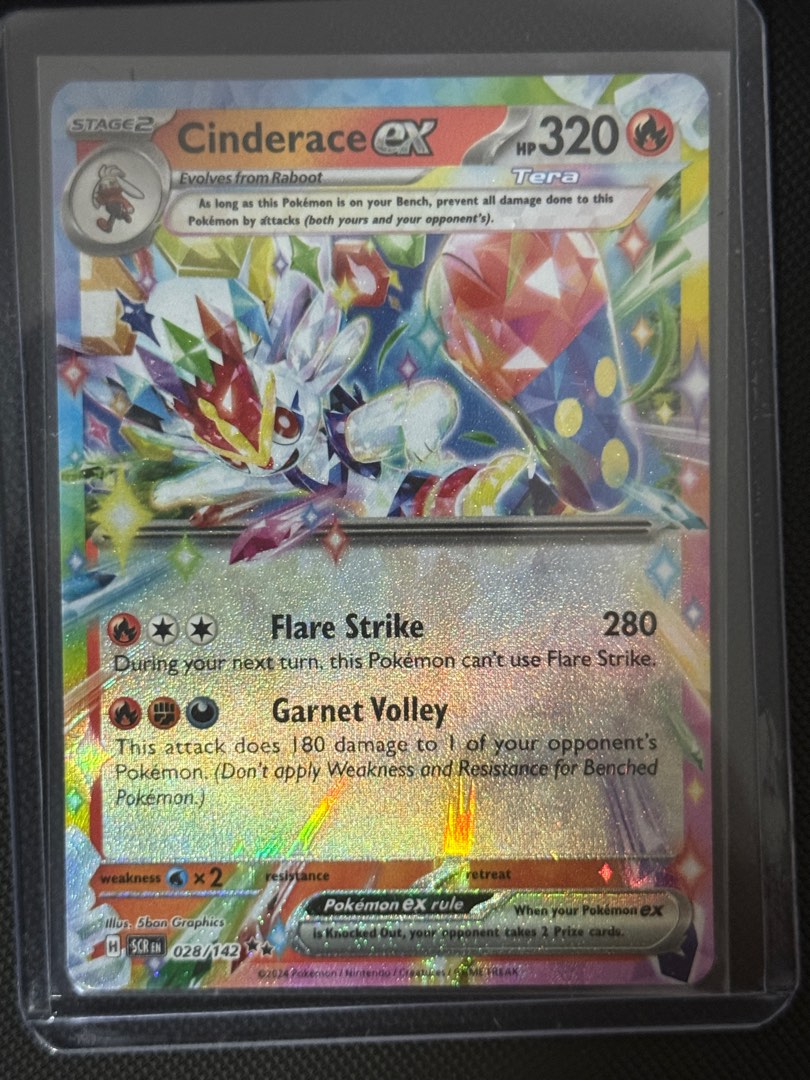 Stella Crown Cinderace 028/142, Hobbies & Toys, Toys & Games on Carousell