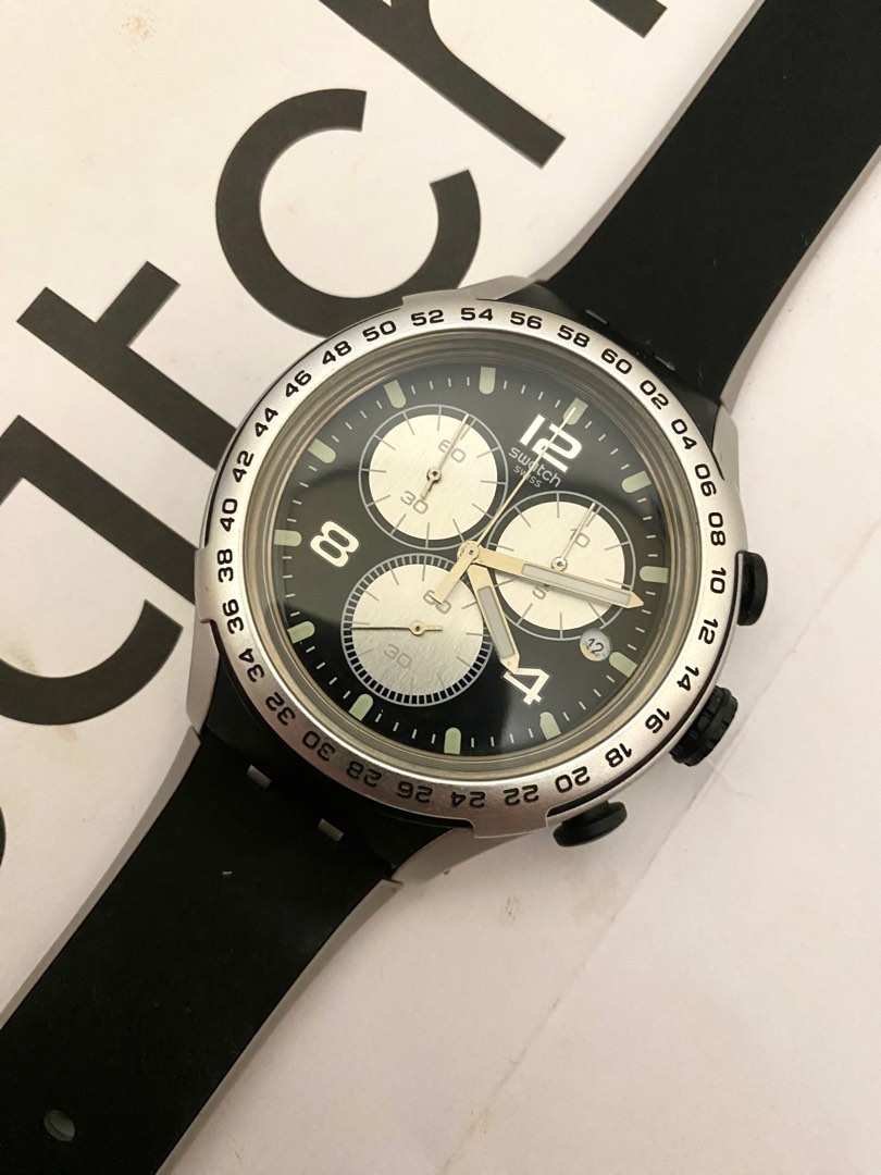 Swatch Chrono X-Lite, Barang Mewah, Jam Tangan di Carousell