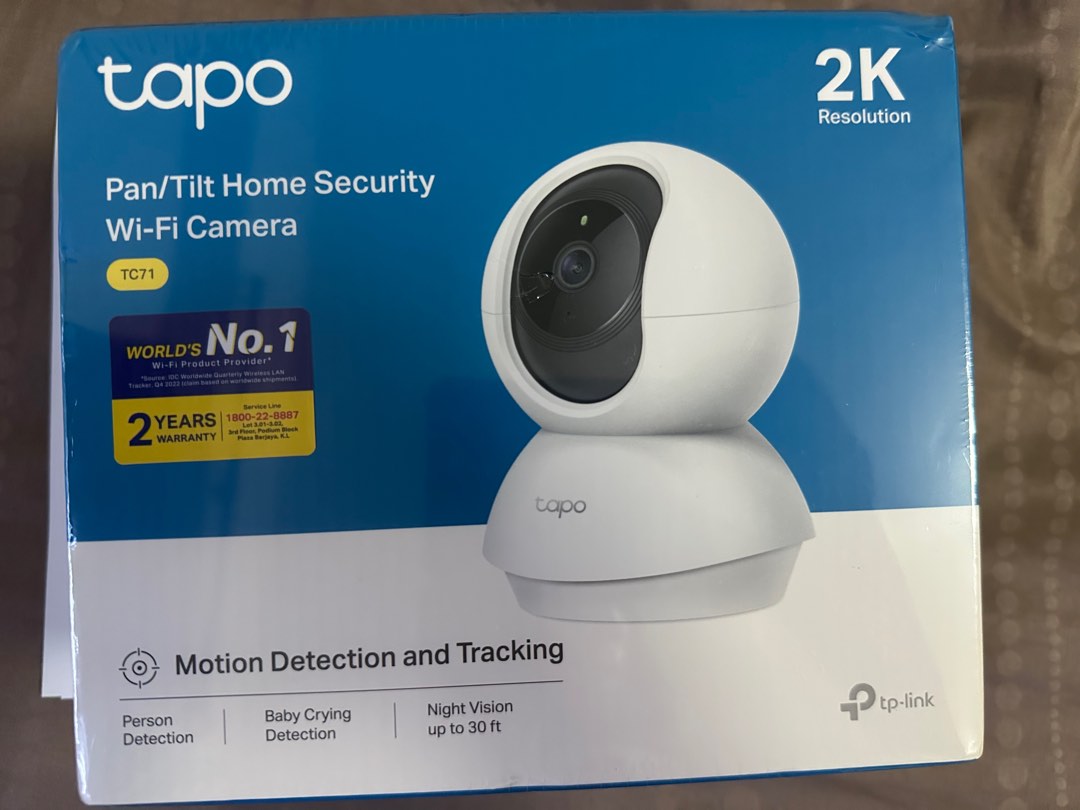Tapo CCTV TC71 2K 3MP Resolution, Furniture & Home Living, Security ...