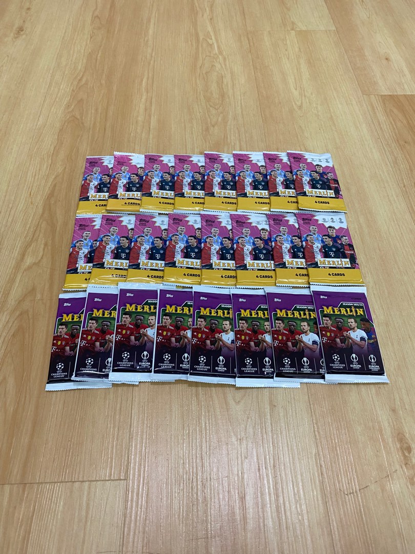 Topps Merlin Blaster Aqua Prism packs (Yamal rookie)(2021-22) (2023-24 ...