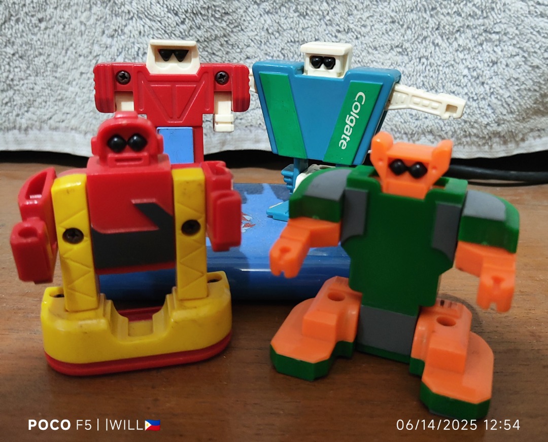 Vintage Colgate Letra-Bots, Hobbies & Toys, Toys & Games on Carousell
