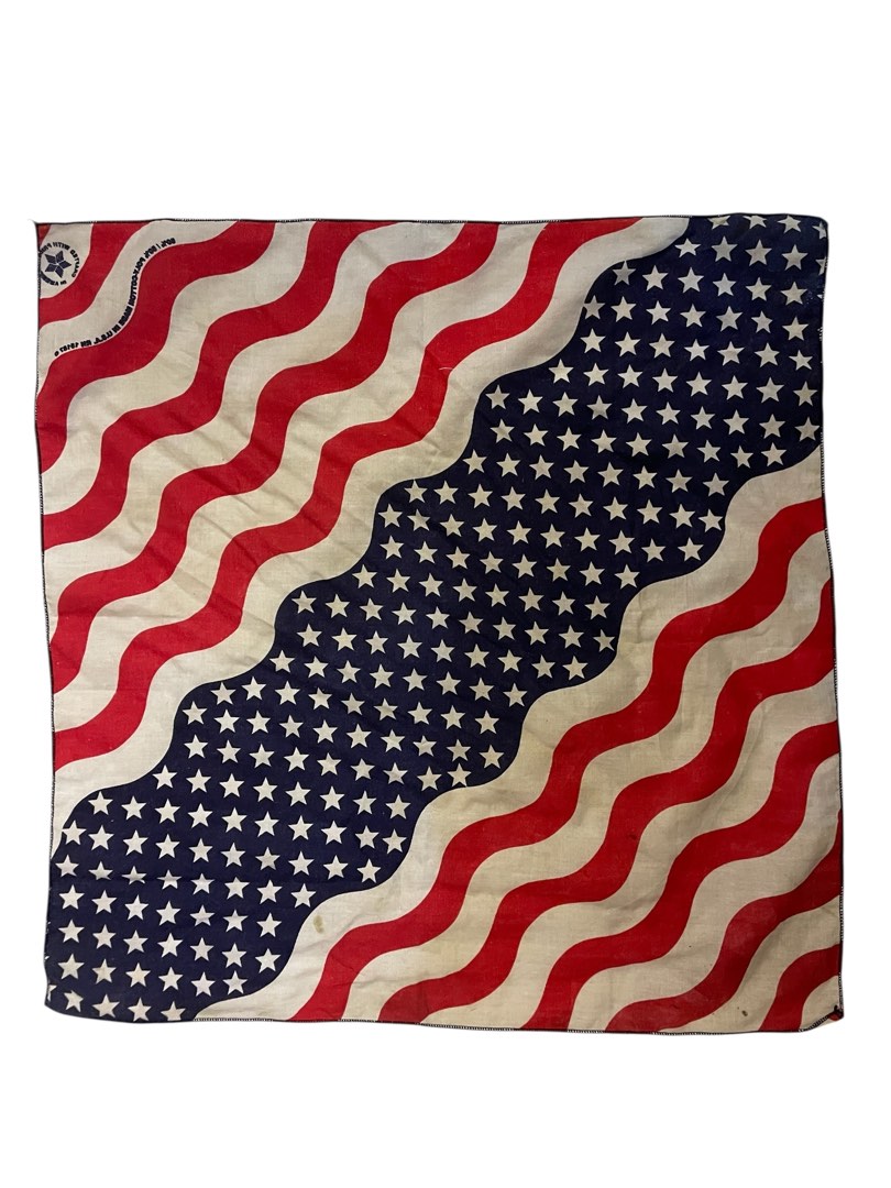 Vintage made in USA American flag handkerchief, Men's Fashion, Watches ...