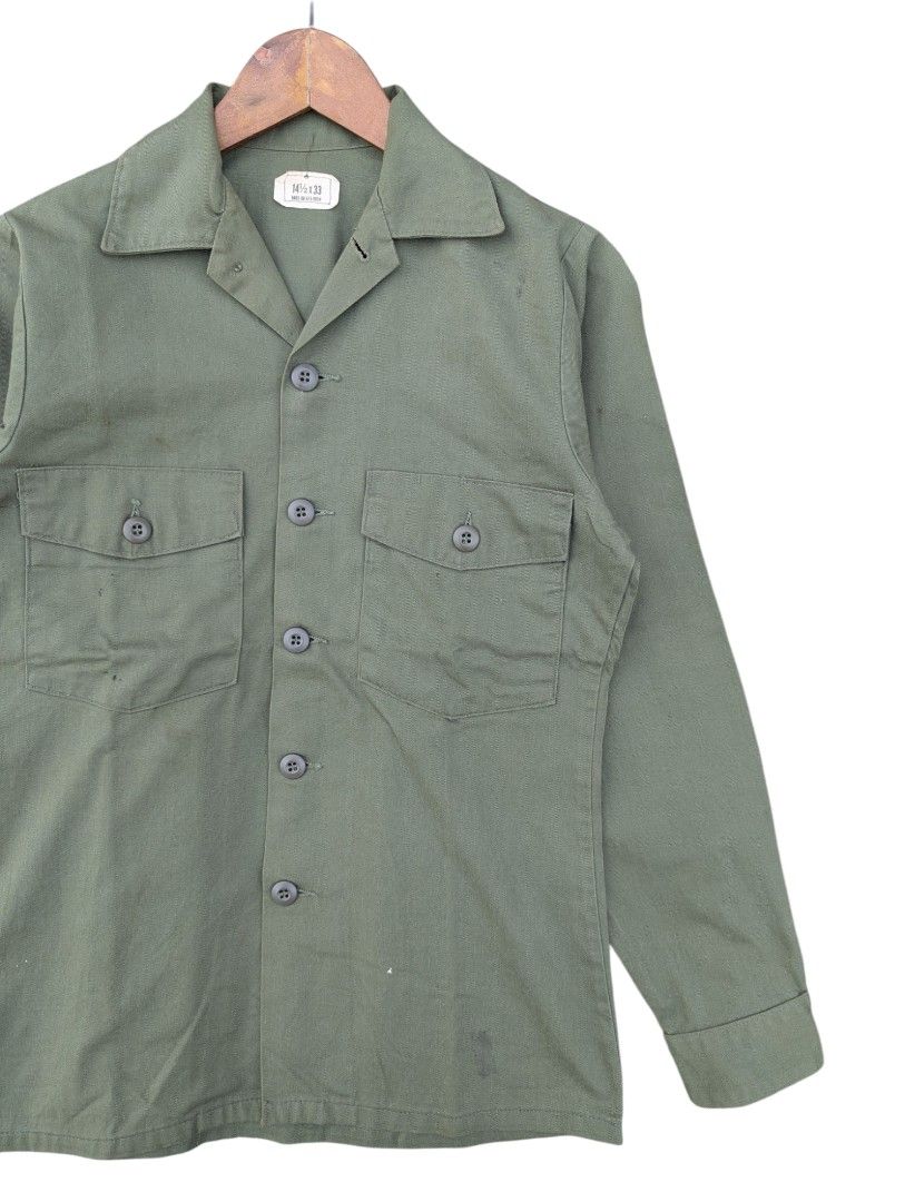 Vintage US ARMY OG 507 Fatigue Utility Shirts, Men's Fashion, Coats ...