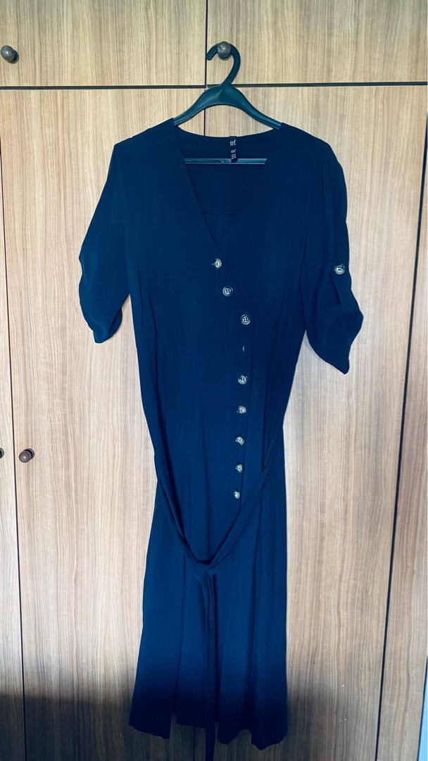 Zara navy blue dress, Women's Fashion, Dresses & Sets, Dresses on Carousell