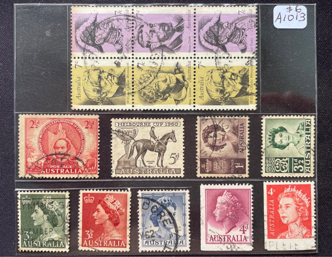 A1013 - British Commonwealth Australia 1950s - 1960s Famous People ...