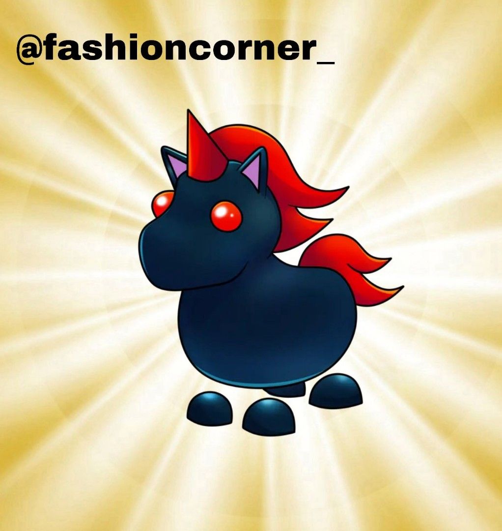 Adopt me pets Evil unicorn, Video Gaming, Gaming Accessories, In-Game ...