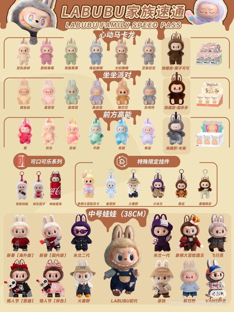 ALL LABUBUS AVAILABLE, Hobbies & Toys, Toys & Games on Carousell