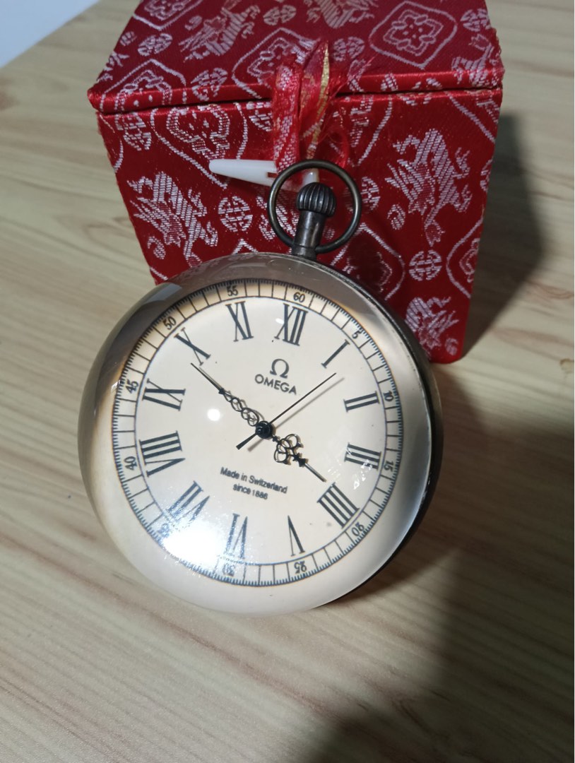 Antique Omega Clock., Hobbies & Toys, Memorabilia & Collectibles, Vintage Collectibles on Carousell