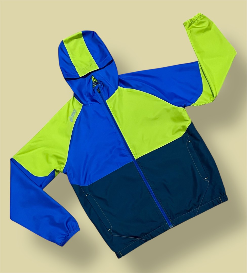 ASICS Hooded Waterproof Windbreaker By Jaspo, Men's Fashion, Activewear ...