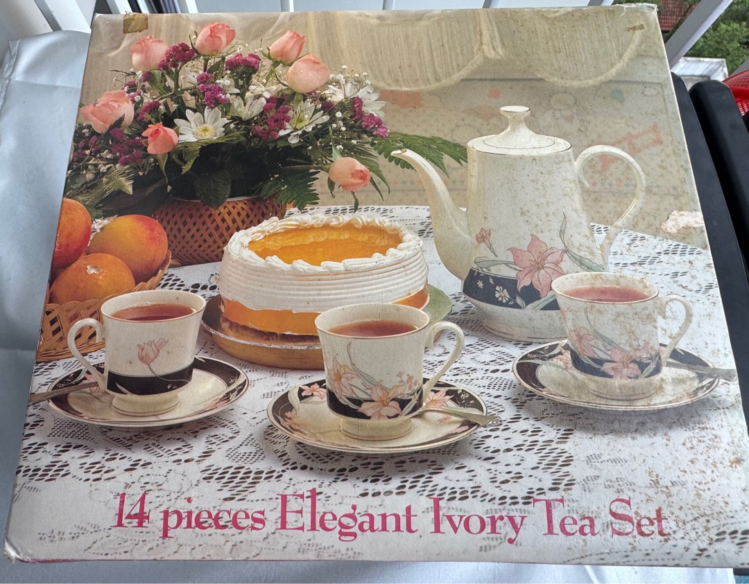 Brand New Tea Set in Box, Furniture & Home Living, Kitchenware ...