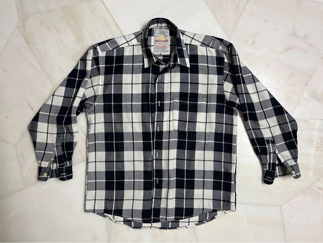 Checkered Work Shirt (Made in Korea), Men's Fashion, Coats, Jackets and ...